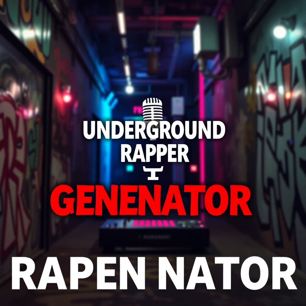 Underground Rapper Name Generator - Perchance Image Generator