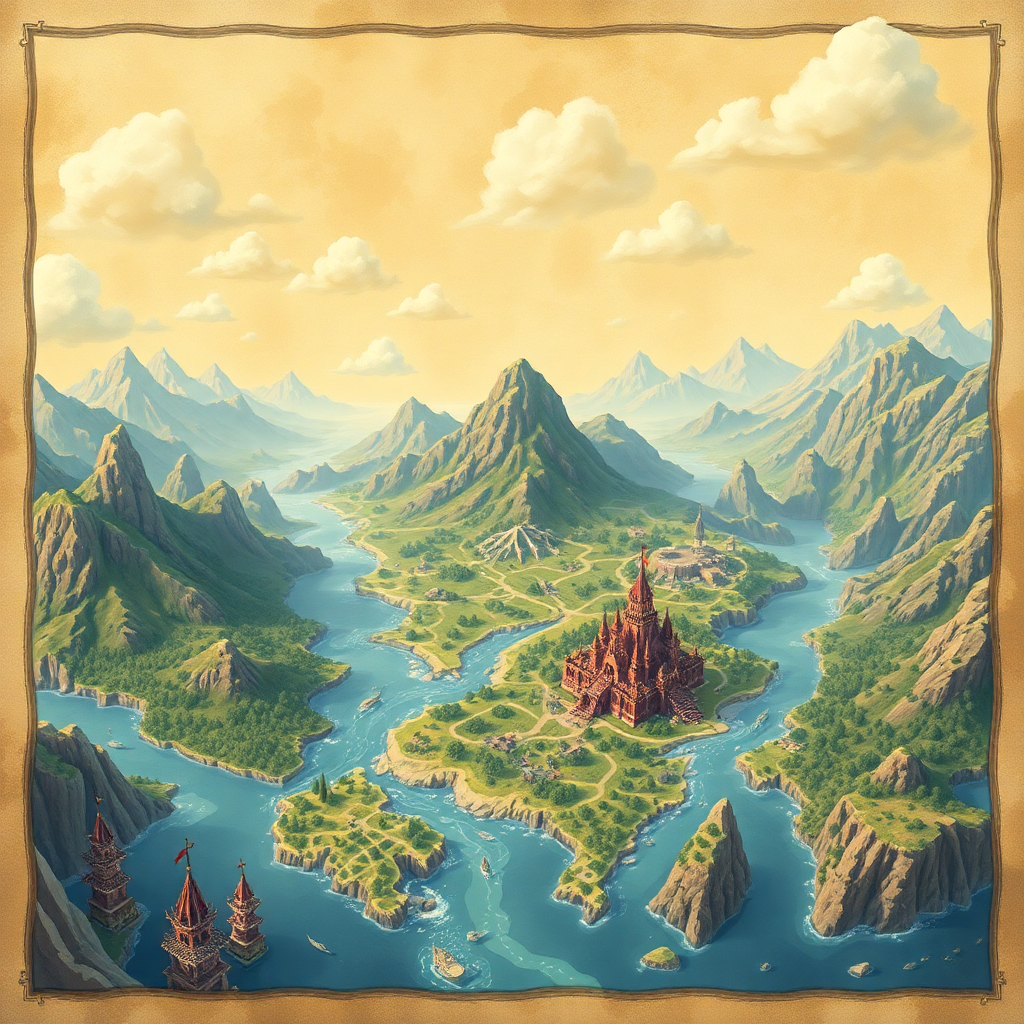 Blank Fantasy Map Generator - Perchance Image Generator