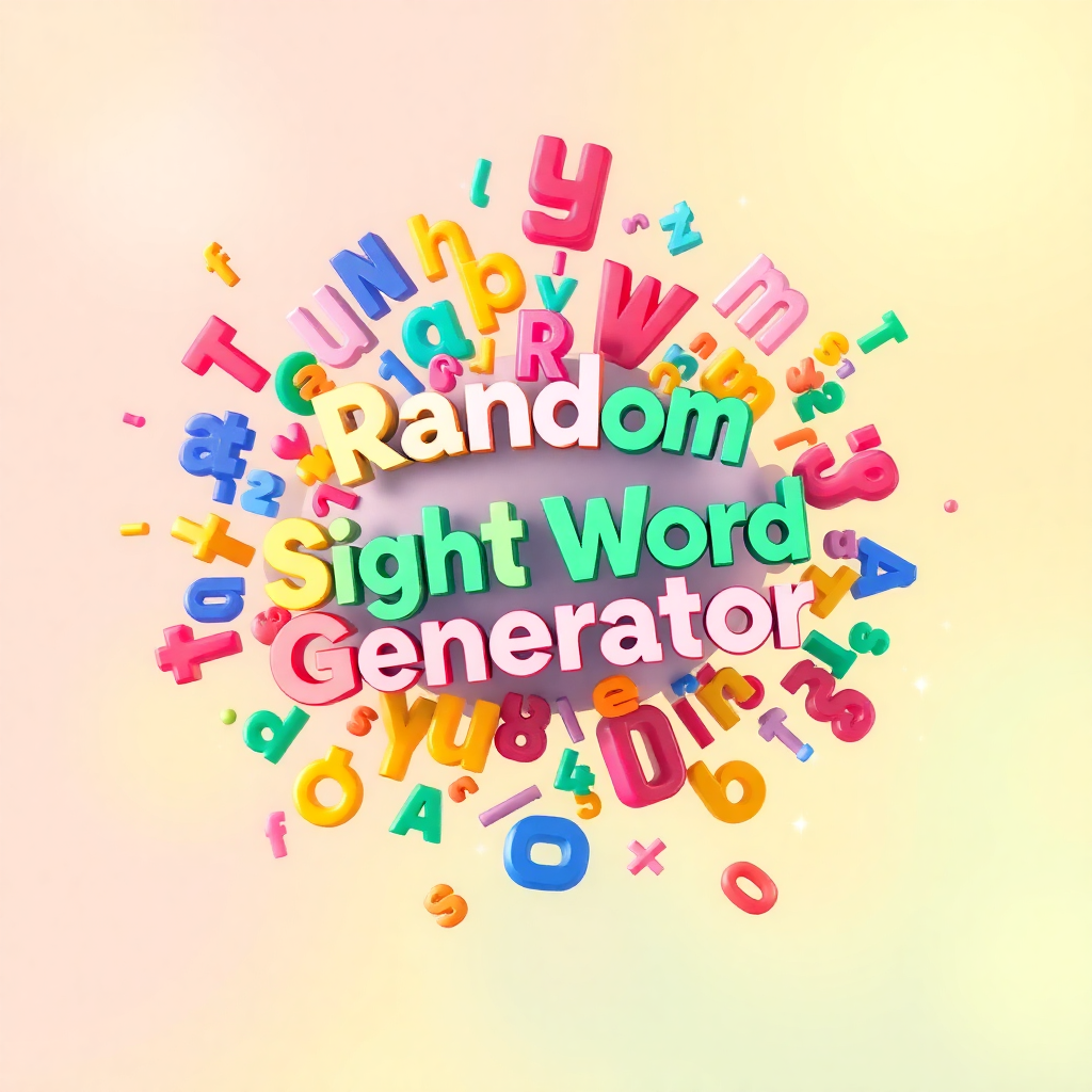 Random Sight Word Generator - Perchance Image Generator