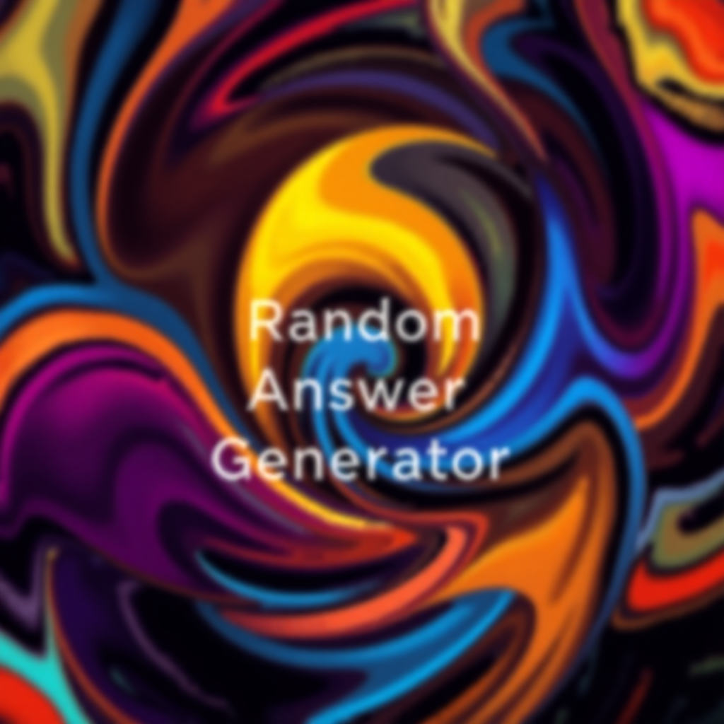 Random Answer Generator - Perchance Image Generator