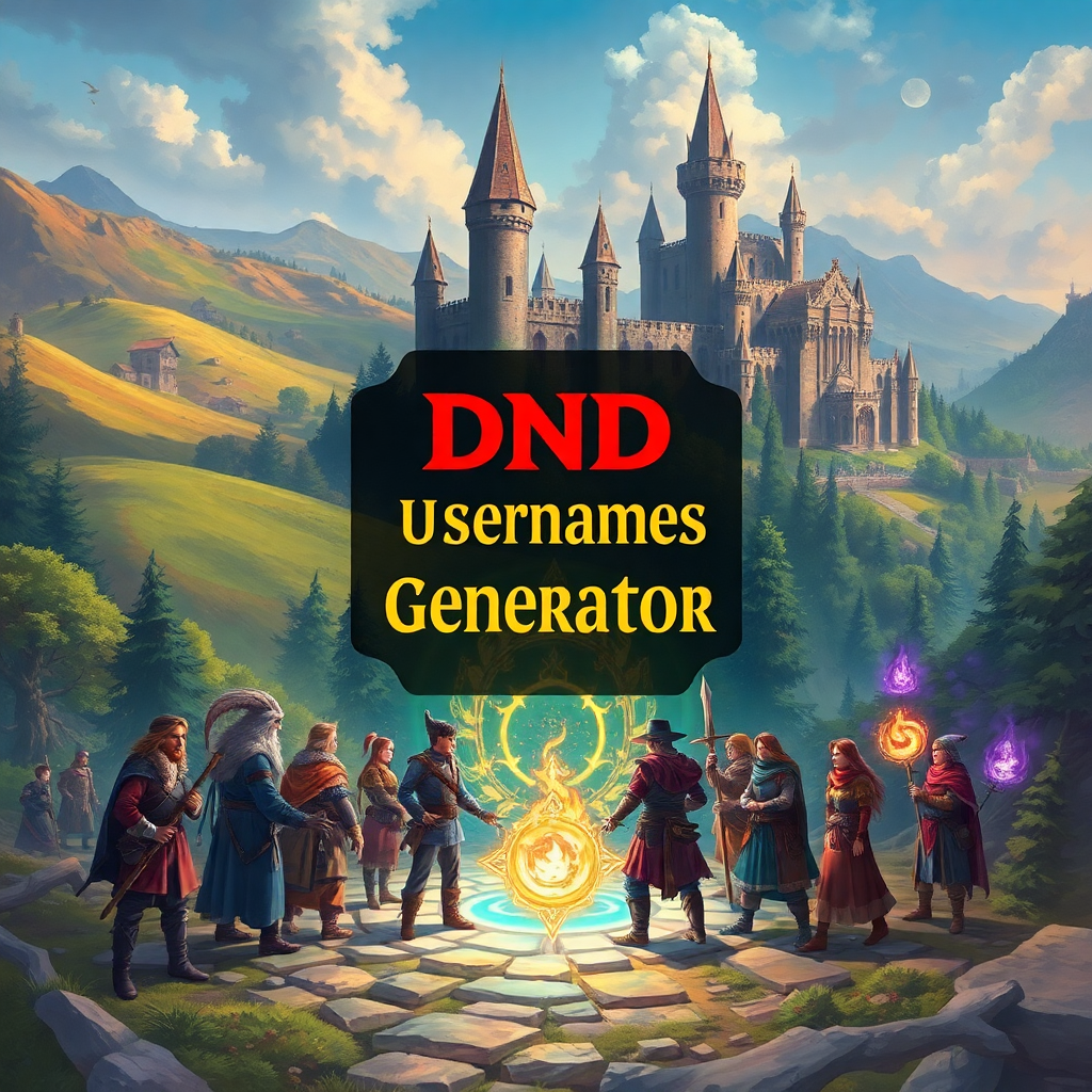 Dnd Username Generator - Perchance Image Generator